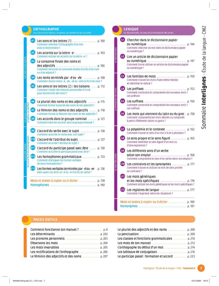 INTERLIGNES EDL – Manuel de l’élève – CM2 – Anciens programmes – Editions-sed
