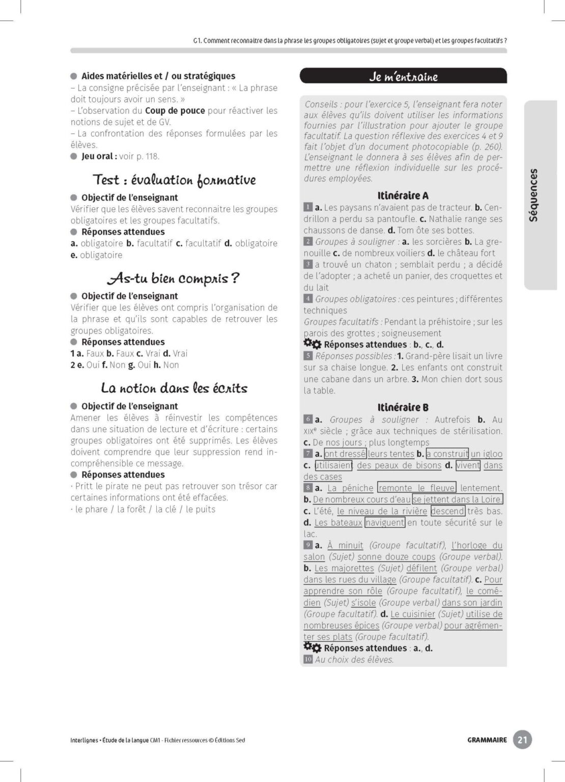 INTERLIGNES EDL – Fichier ressources + numérique – CM1 – Anciens prog. – Editions-sed