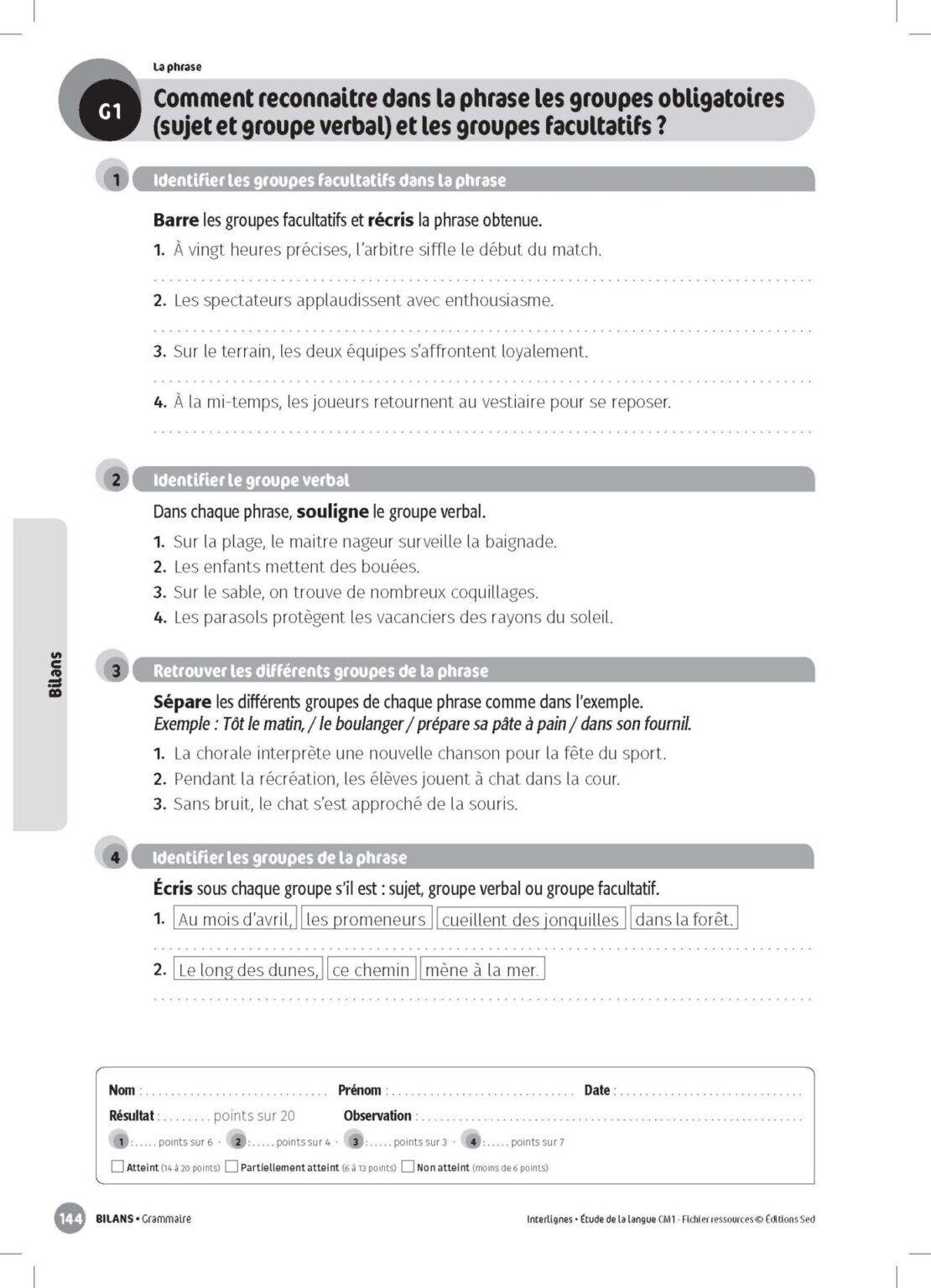 INTERLIGNES EDL – Fichier ressources + numérique – CM1 – Anciens prog. – Editions-sed