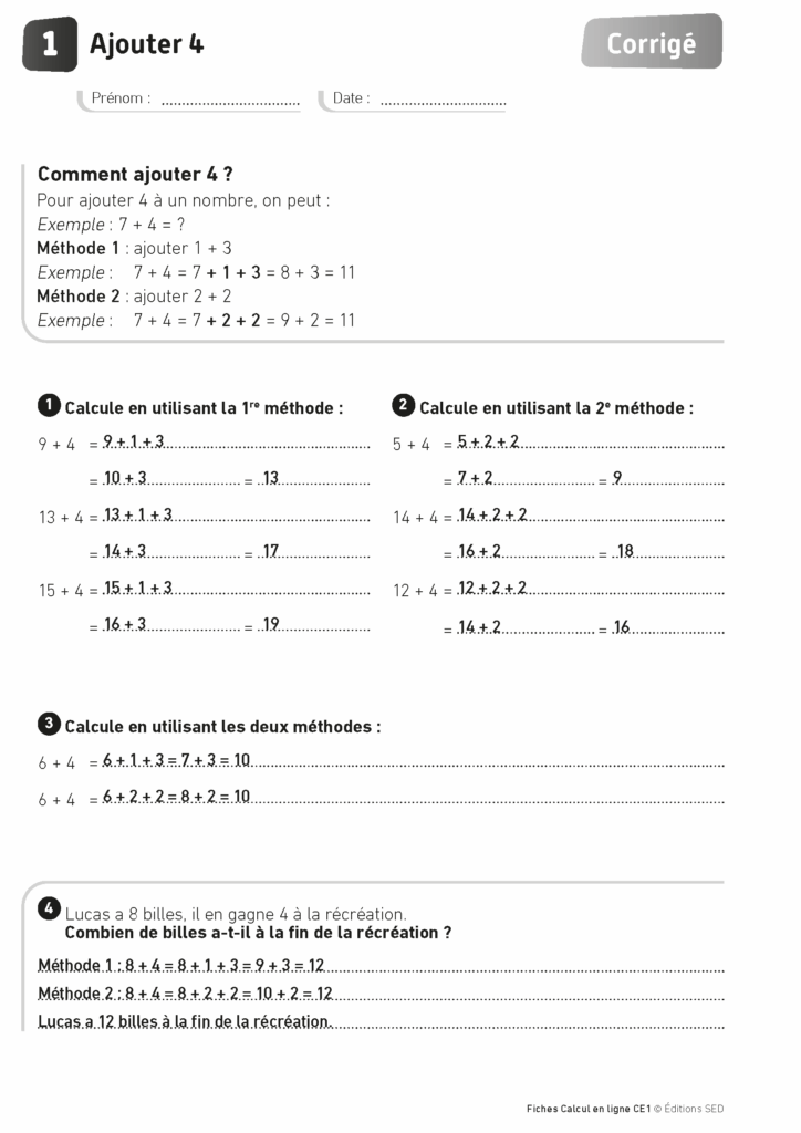GYM DES MATHS – Calcul mental – Calcul à la ligne – CE1 – Editions-sed