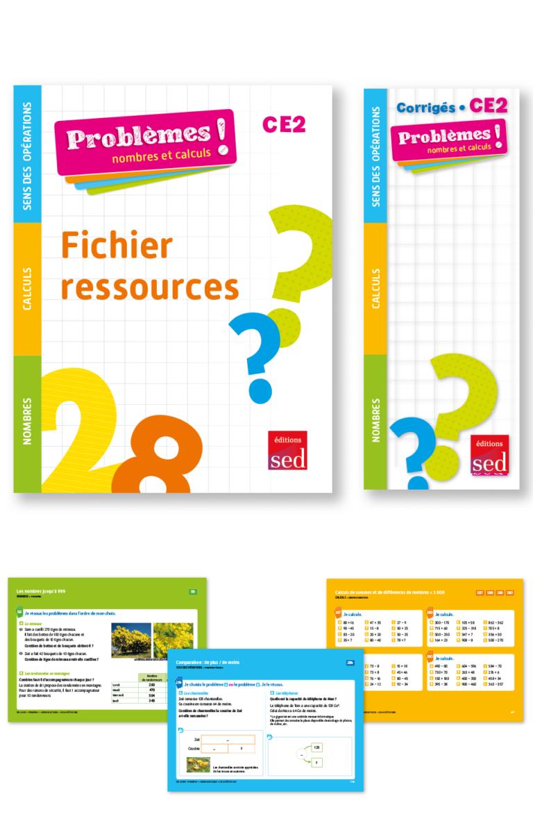 PROBLEMES ! – Nombres et calculs – CE2 – Editions-sed