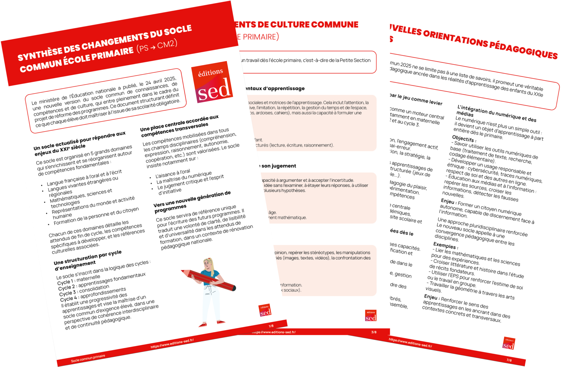 Le nouveau socle commun 2025 – Editions-sed