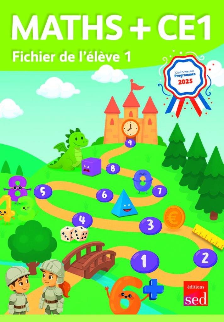 MATHS + – Lot de 3 cahiers – CE1 – PROGRAMMES 2025 – Editions-sed